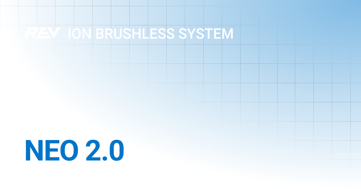 NEO 2.0 | REV ION Brushless | REV Robotics Documentation