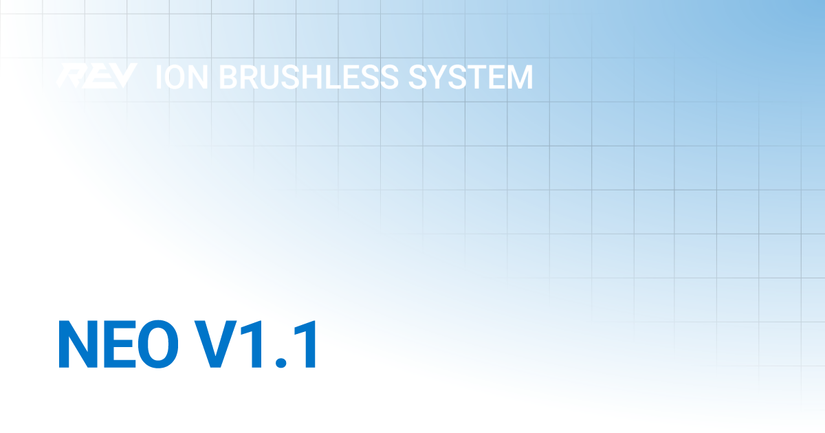 NEO V1.1 | REV Robotics Documentation