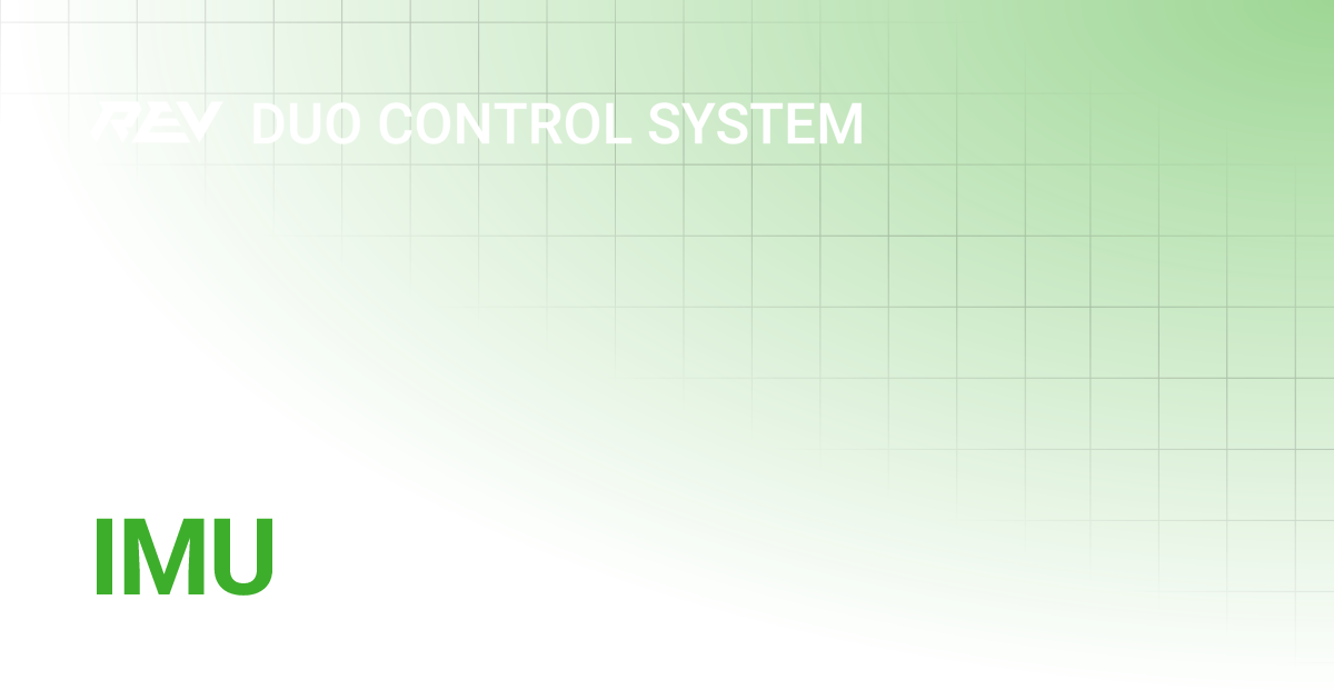 IMU | REV Robotics Documentation