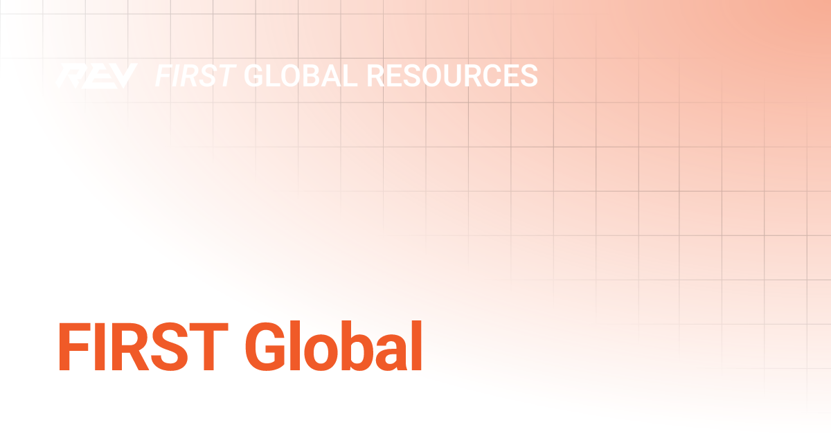 FIRST Global | REV Robotics Documentation