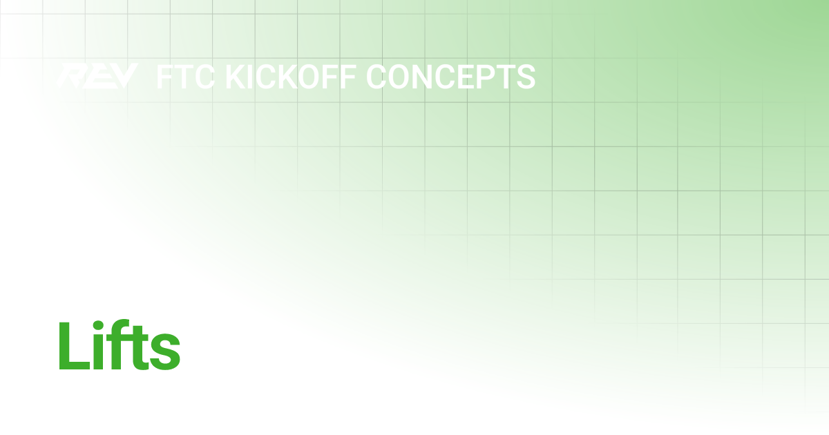 Lifts | REV Robotics Documentation