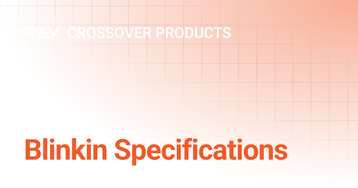 Blinkin Specifications | REV Crossover | REV Robotics Documentation