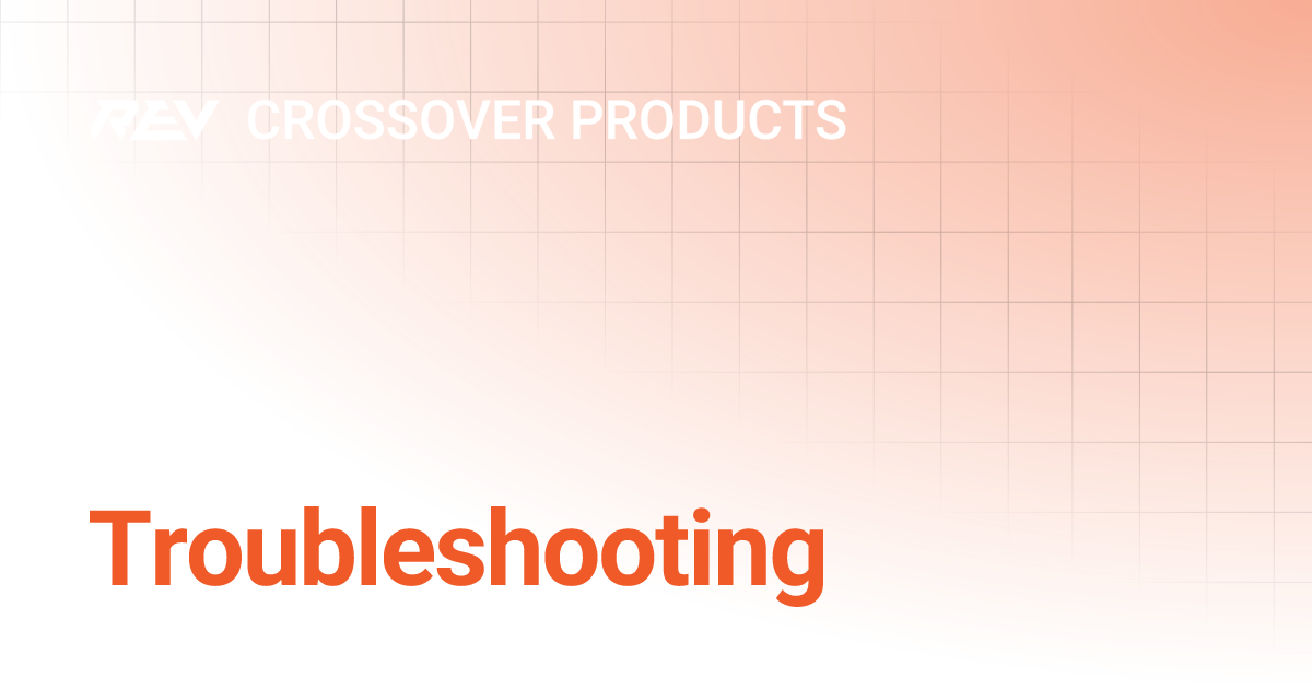 Troubleshooting | REV Robotics Documentation