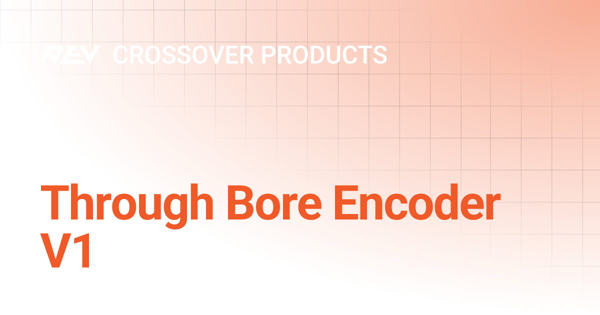 Through Bore Encoder | REV Robotics Documentation