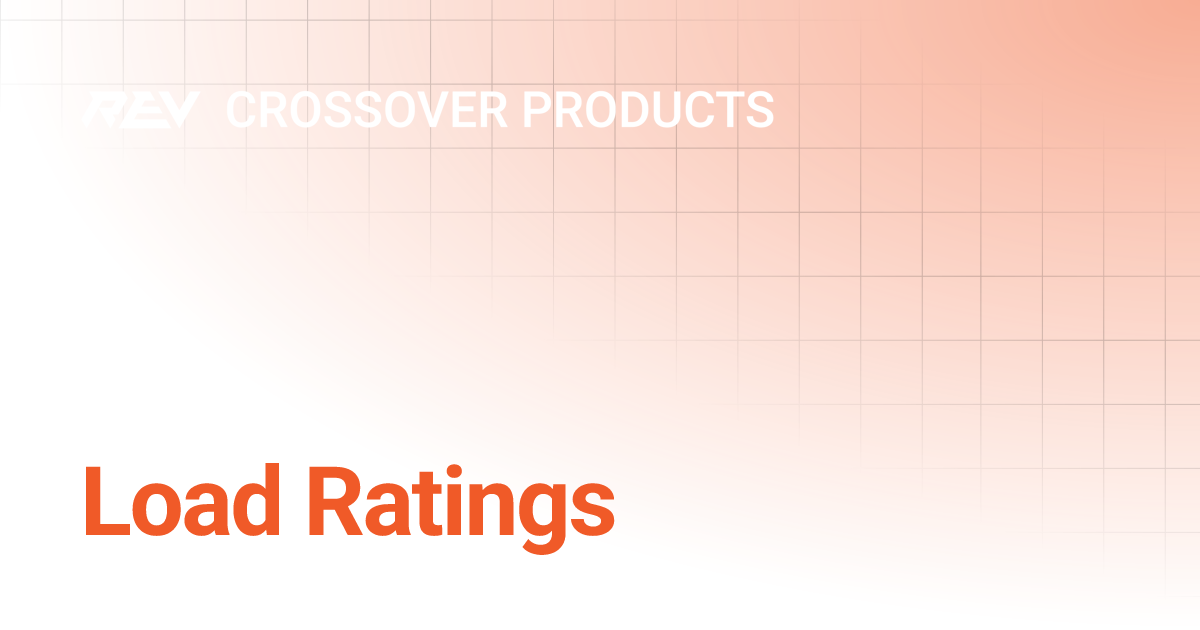 Load Ratings | REV Crossover | REV Robotics Documentation