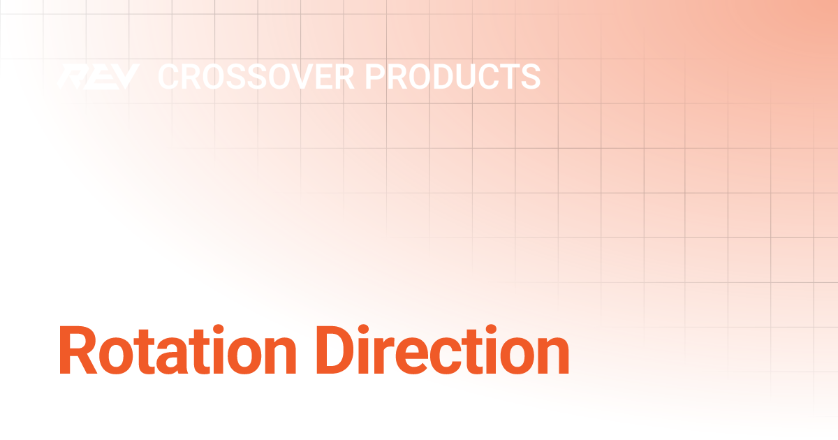 Rotation Direction | REV Robotics Documentation