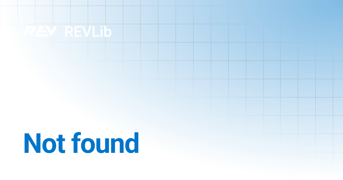 Smart Velocity Control | REV Robotics Documentation